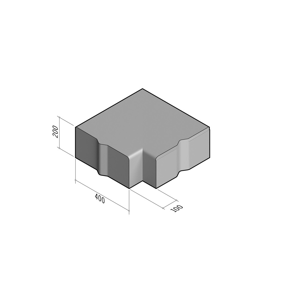 Highway 400x200 | L-100 | Return Corner Internal | 90° | Bullnose | VB ...